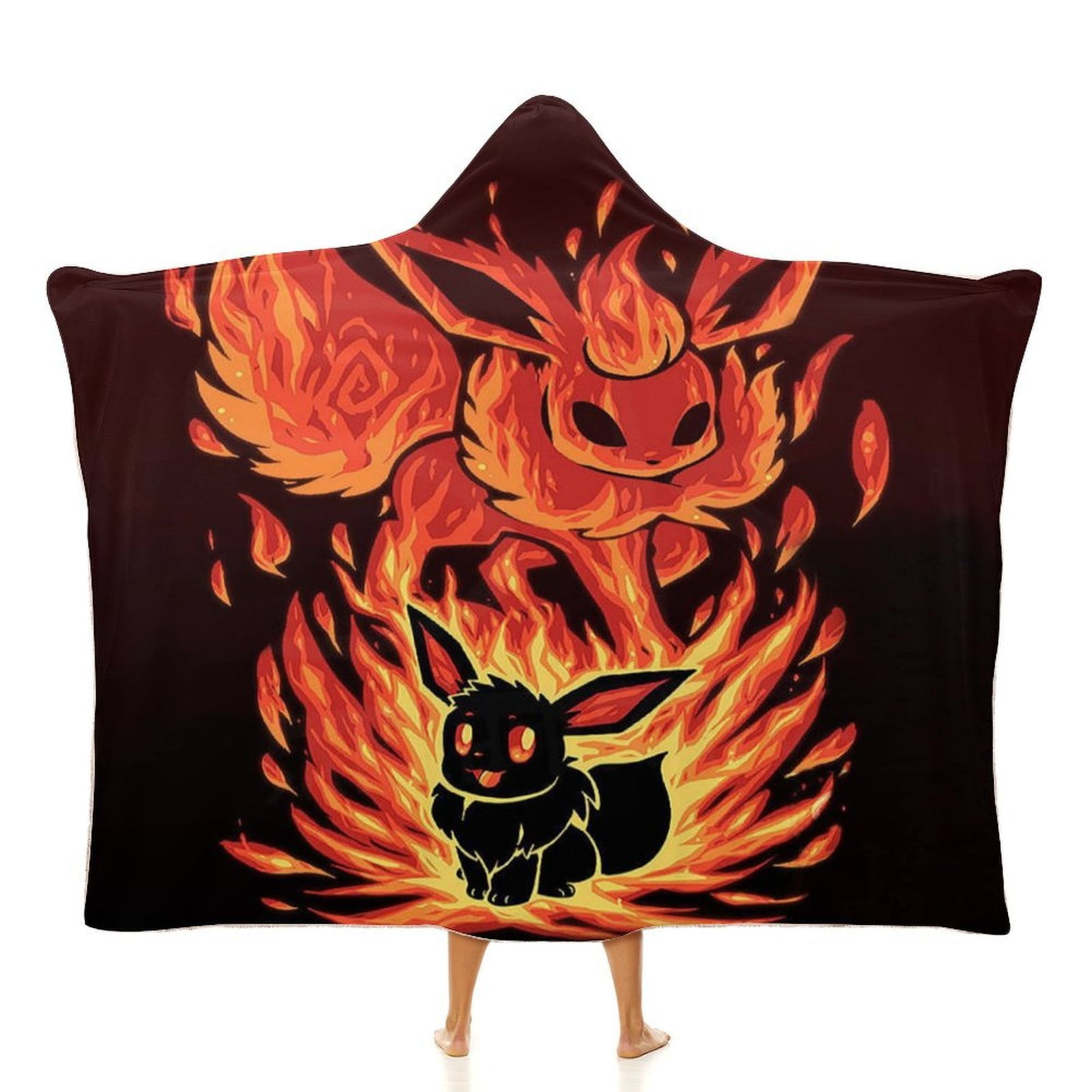 Eevee Cute Soft Fleece Warm Blanket Throw Fuzzy Wearable Blanket ...