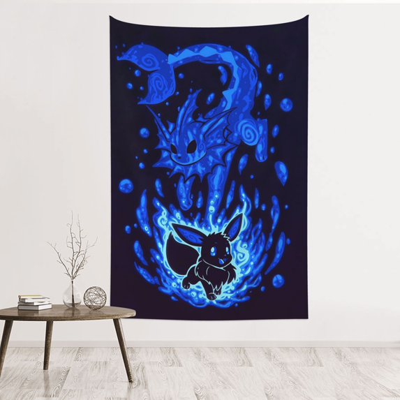 Eevee Cute Tapestry 60 X 40 inch Decor Wall Hanging Art Tapestries ...