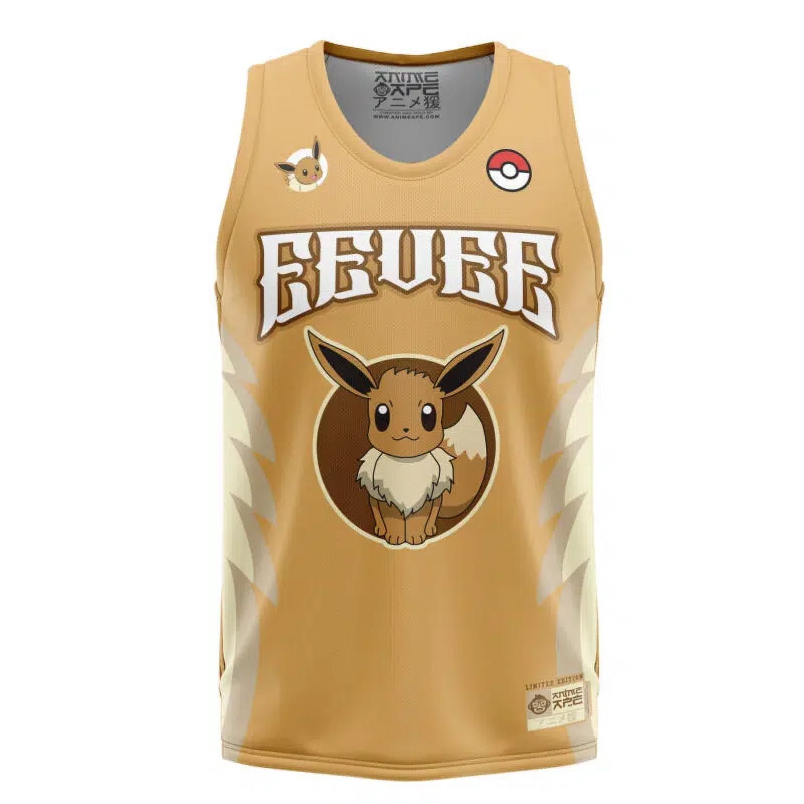 Eevee Eeveelution Pokemon Basketball Jersey - Walmart.com