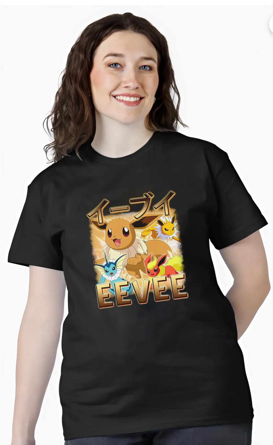 Eevee Evolution Pokemon Pocket Monster Pikachu Unisex tee, for men ...
