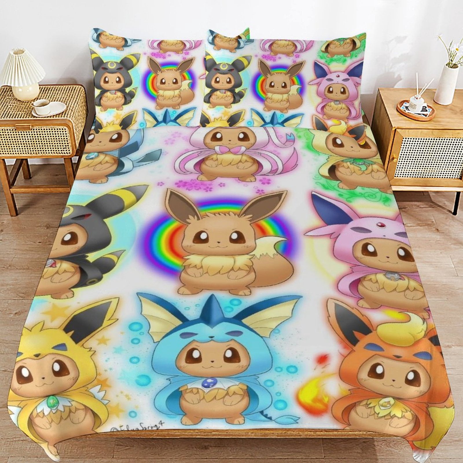 Eevee Evolutions 3-Piece All Season Bedding Set, Comforter Set with ...