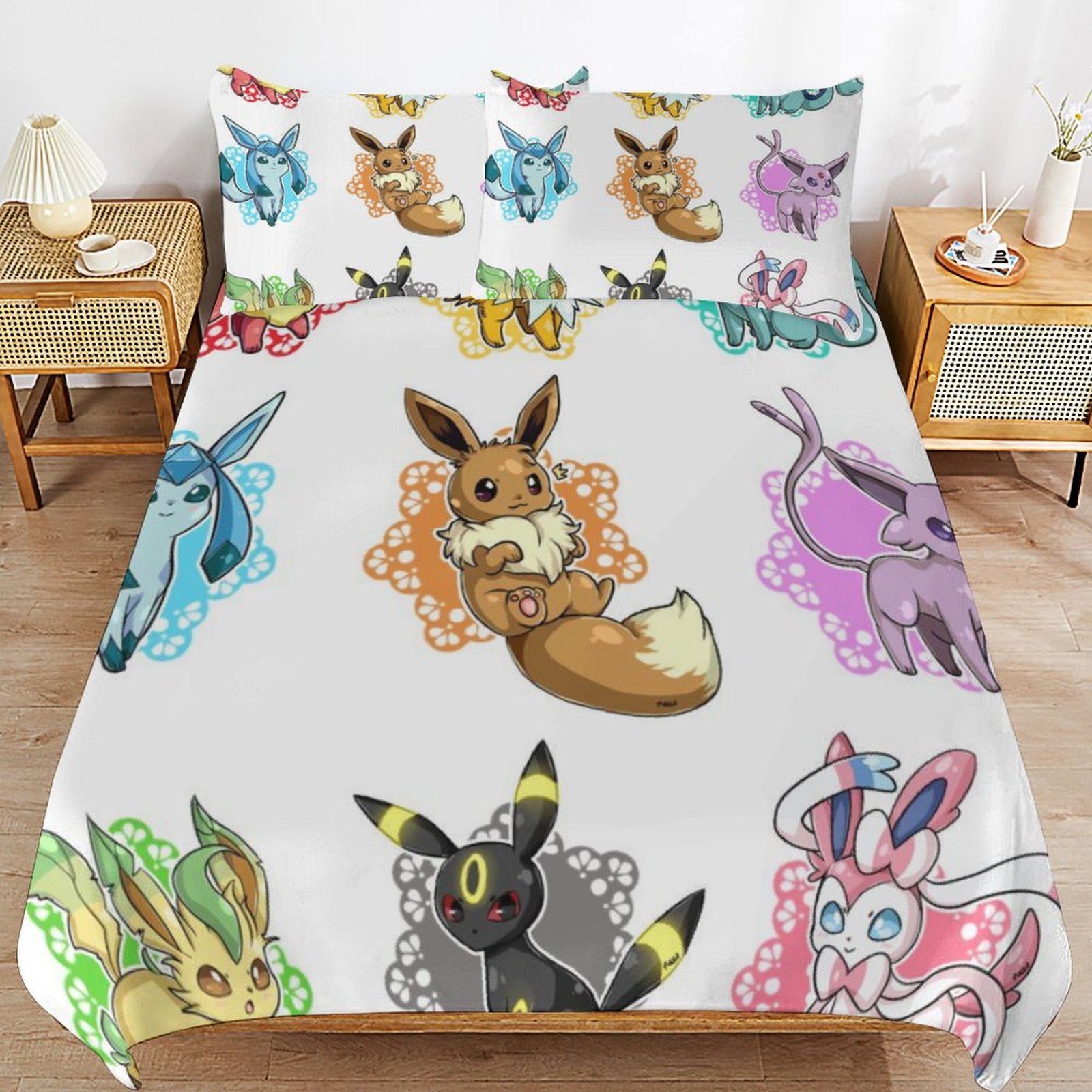 Eevee Evolutions 3-Piece All Season Bedding Set, Comforter Set with ...