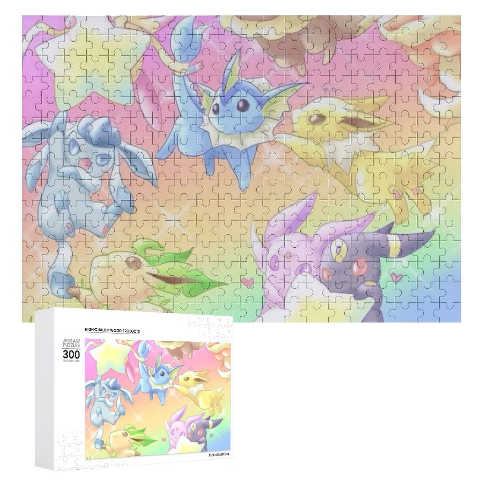 Eevee Evolutions 300 Pieces Wooden Puzzles for Kids Adults Puzzles Gift ...