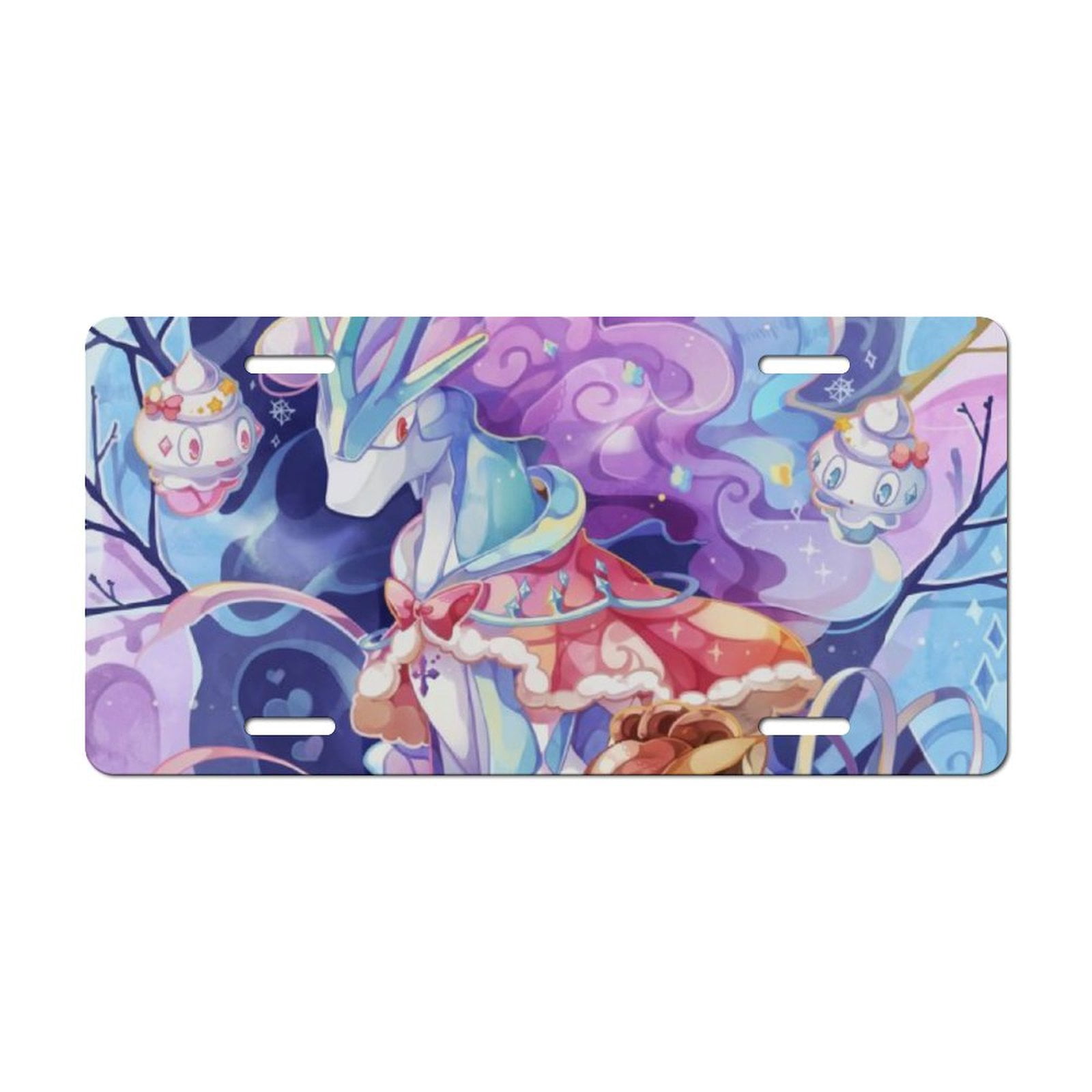 Eevee Evolutions Car License Plate Cute Anime License Plate Covers ...