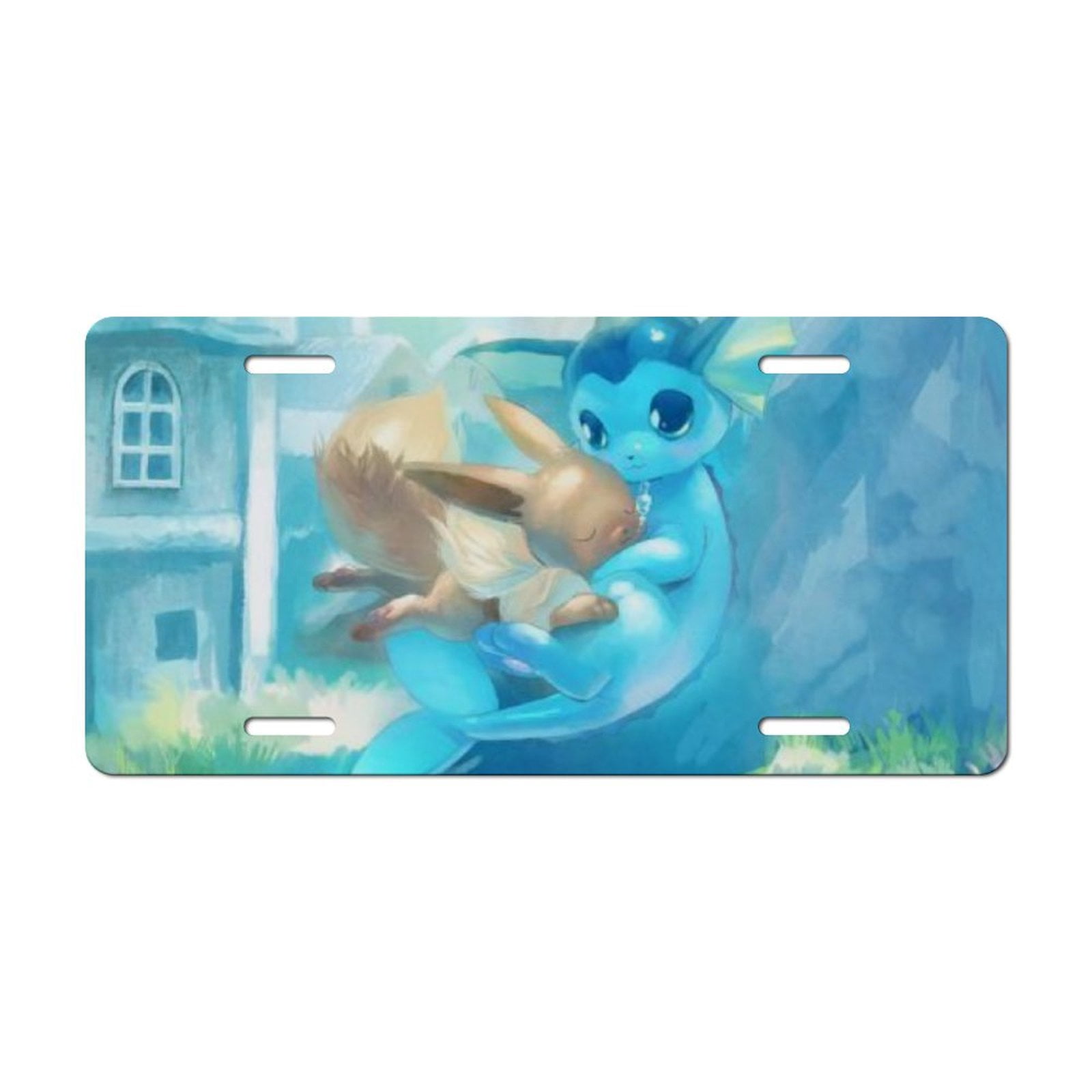 Eevee Evolutions Car License Plate Cute Anime License Plate Covers ...