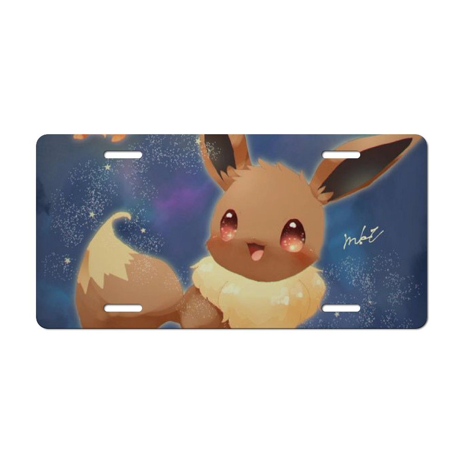 Eevee Evolutions Car License Plate Cute Anime License Plate Covers ...