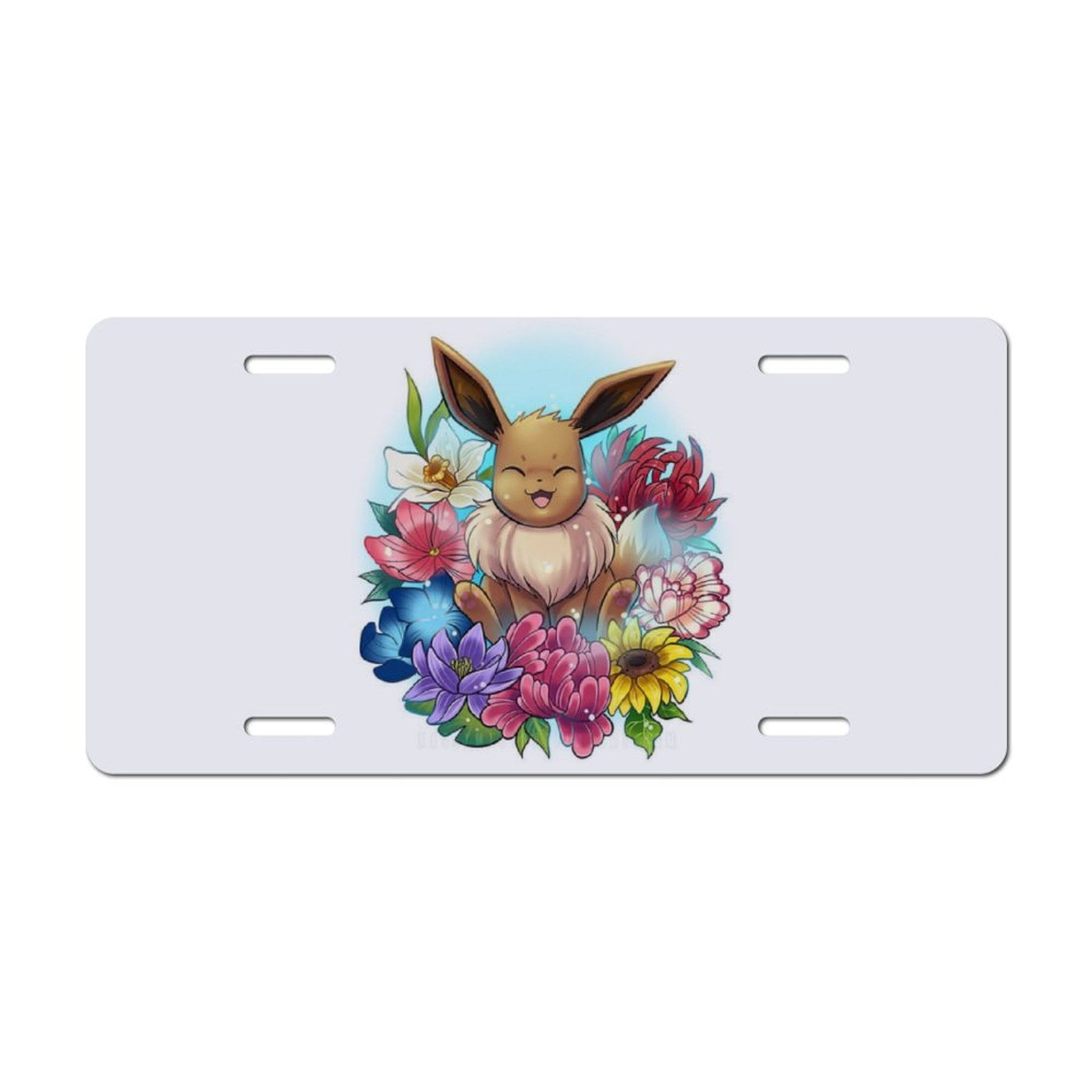 Eevee Evolutions Car License Plate Cute Anime License Plate Covers ...