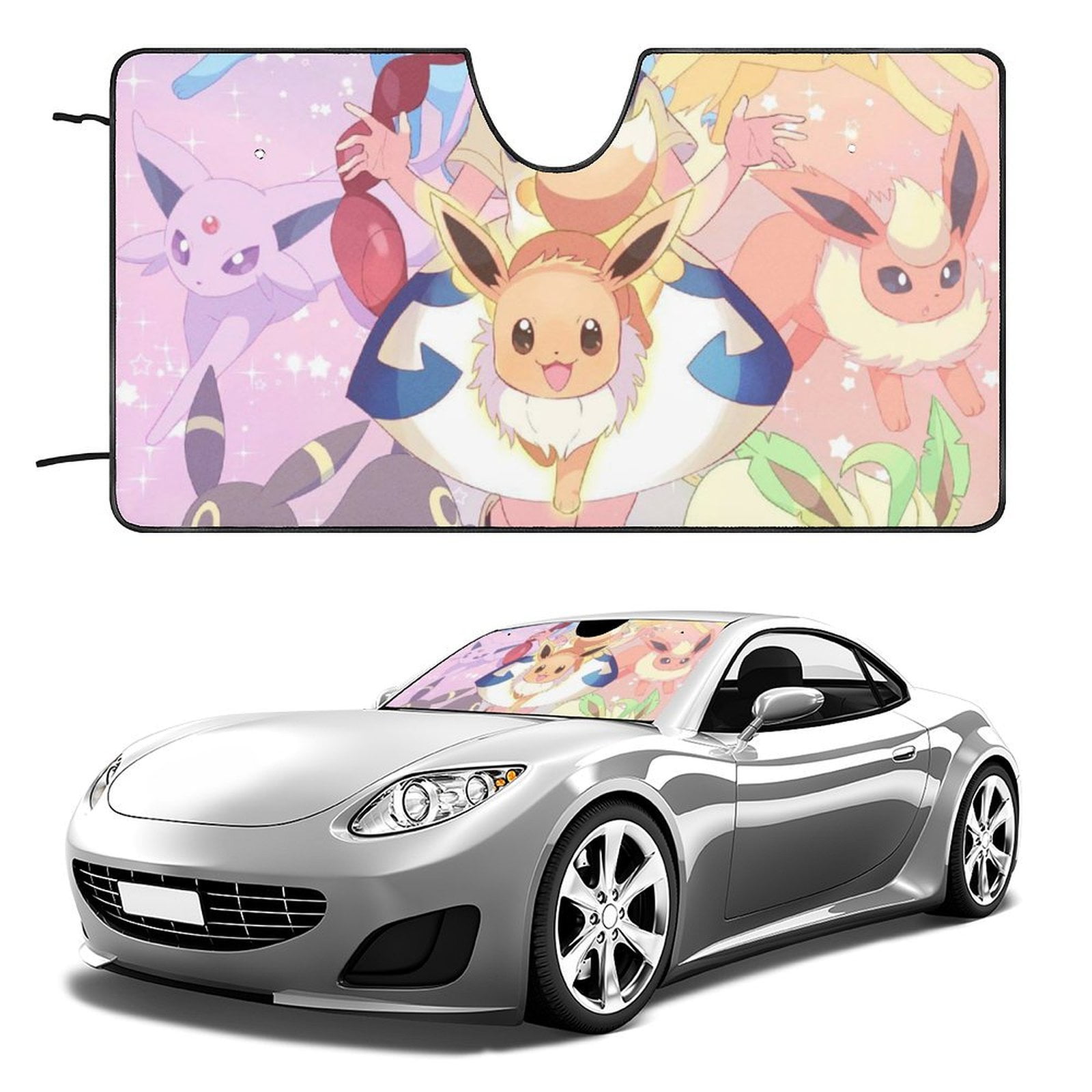 Eevee Evolutions Car Windshield Sunshade, Foldable Sun Visor Protector ...