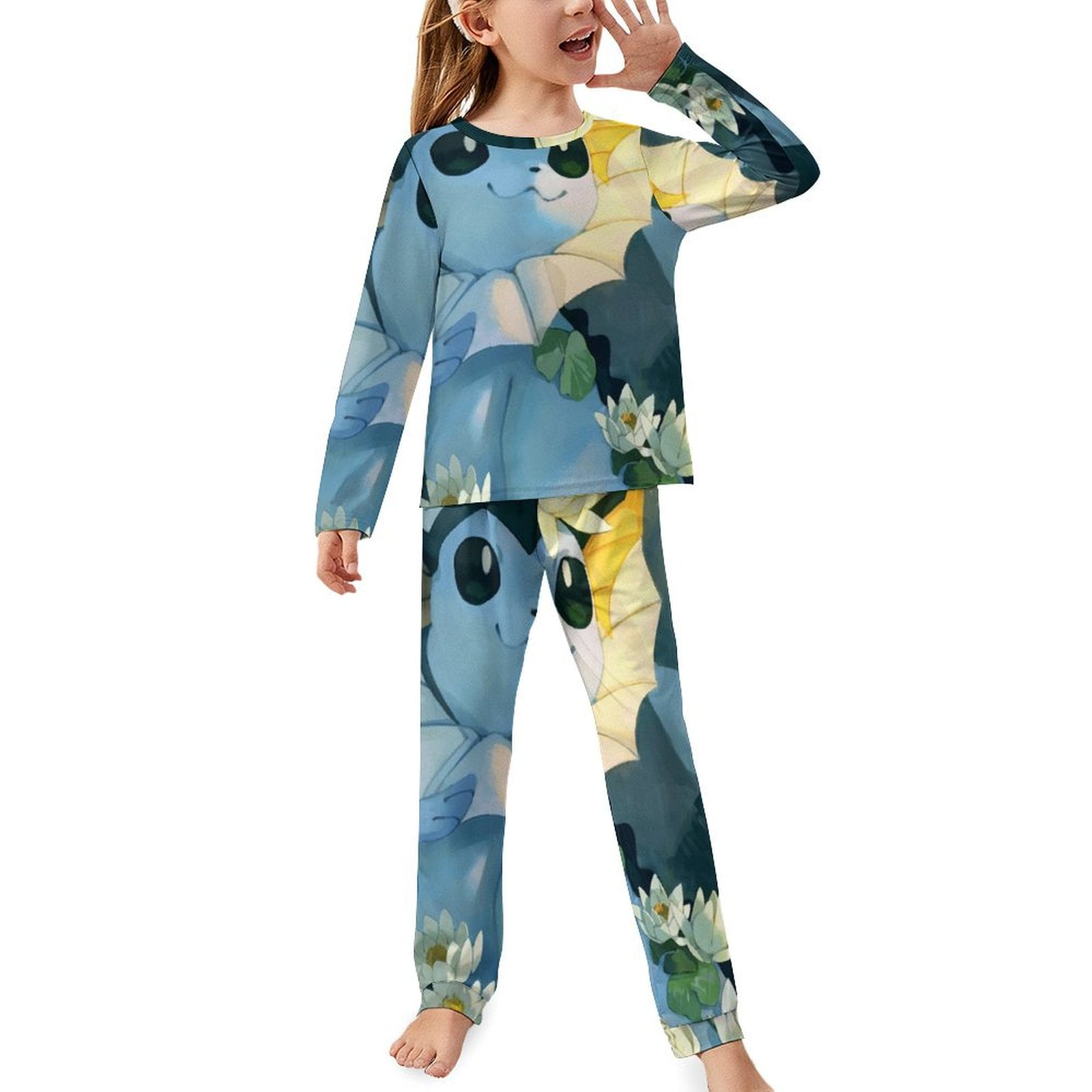 Eevee Evolutions Child Pajamas Set for Boys Girls 6 Sizes, Long Sleeve ...