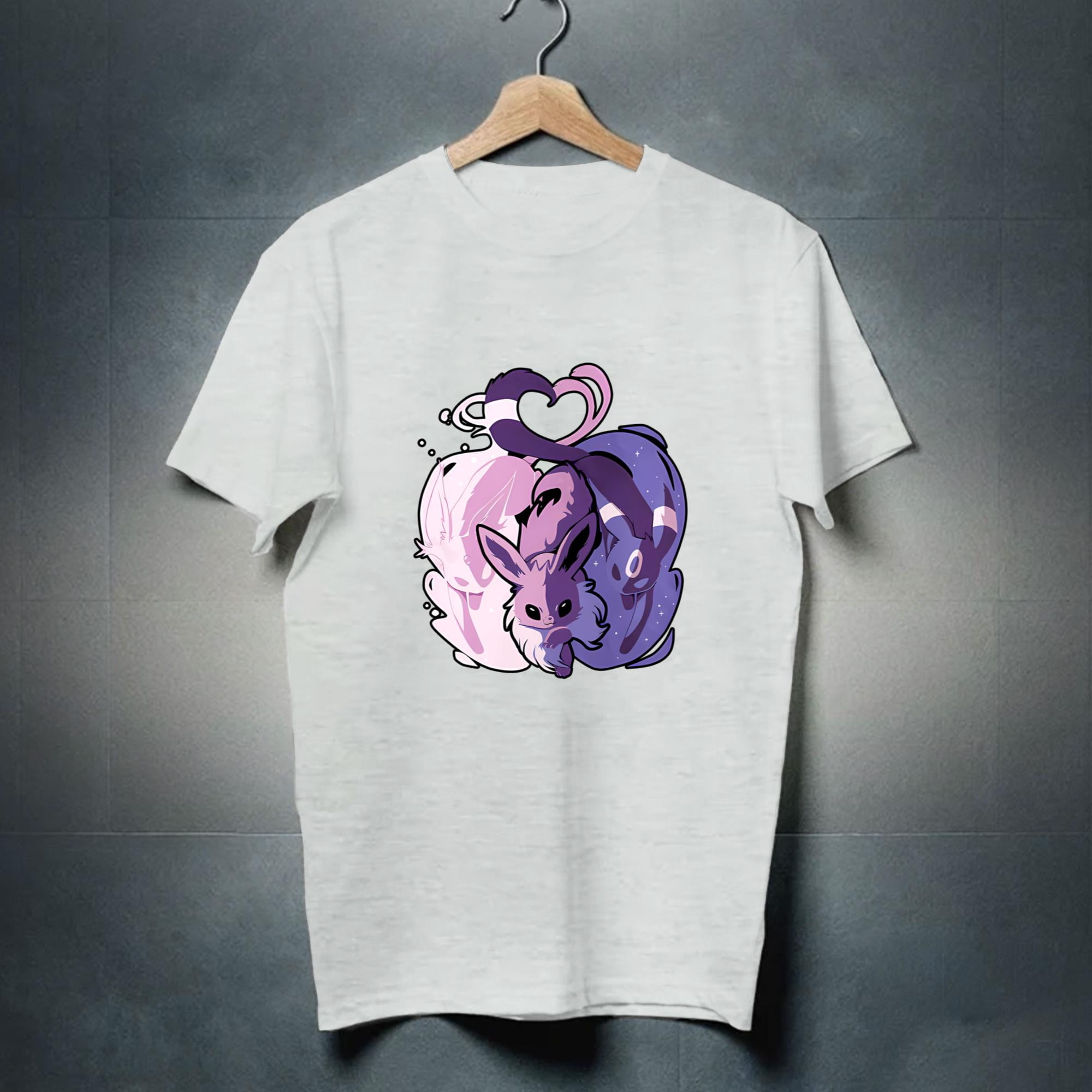 Eevee Evolutions Graphic Tee Cute Animation Shirt for Men and Women ...