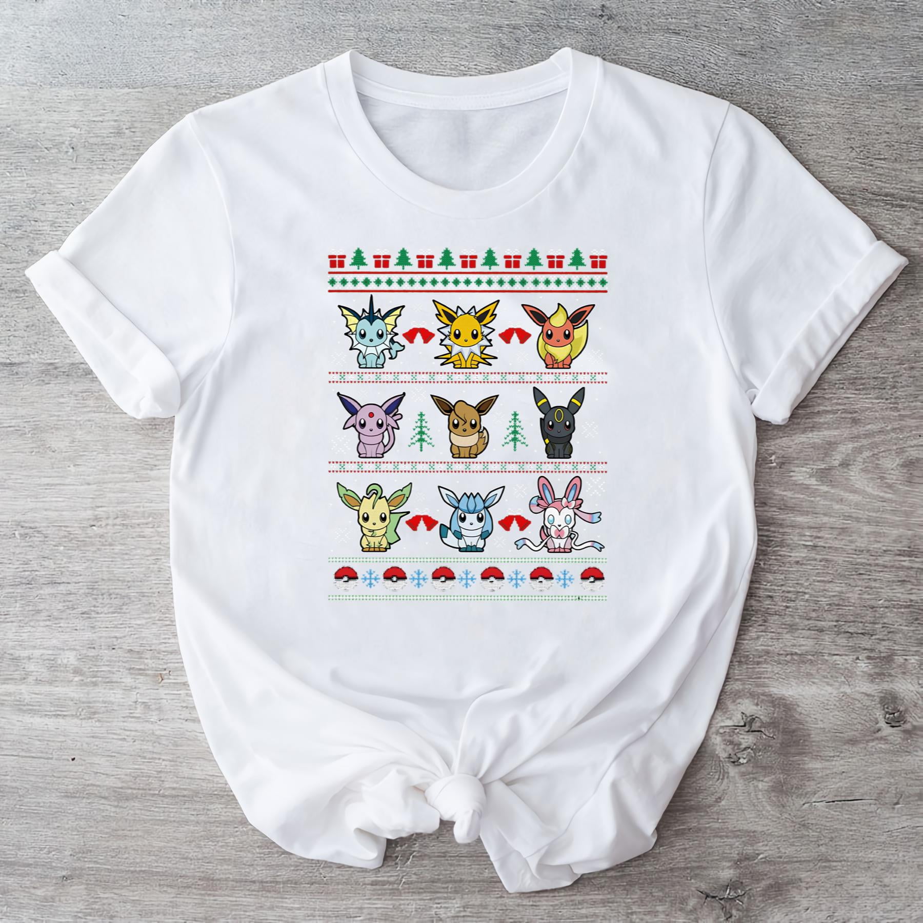 Eevee Evolutions Ugly Sweatshirt Eevee Jolteon Vaporeon Flareon Umbreon Evolutions Of Eevee Ugly ...
