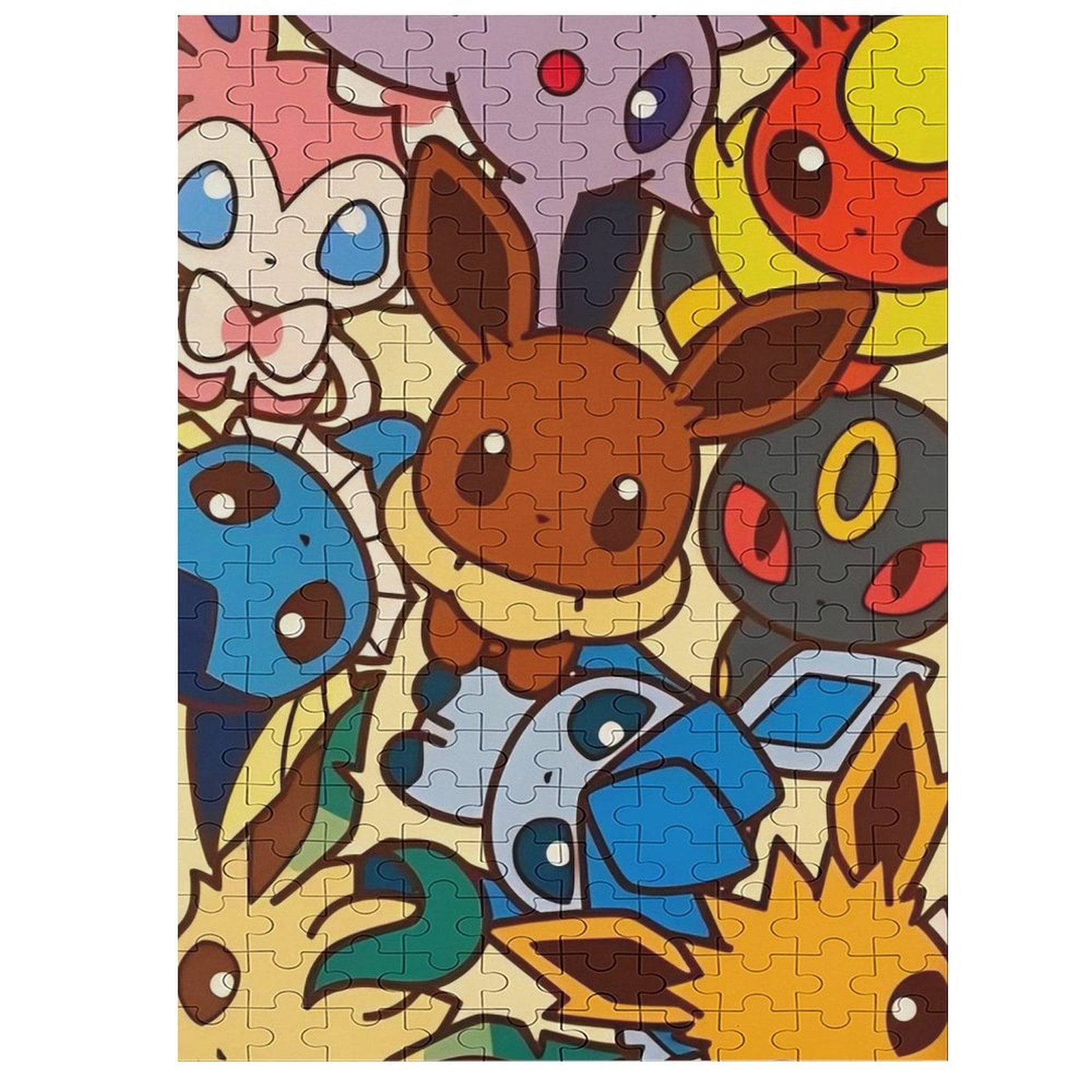 Eevee Jigsaw Puzzle Toy Cartoon Anime Interlocking Puzzle Suitable for ...
