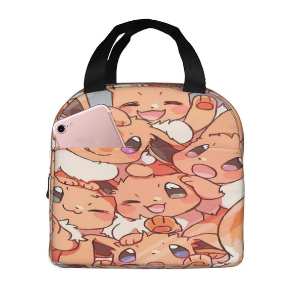 Eevee Lunch Bag Portable Tote Bag Insulated Lunch Box Picnic Beach ...