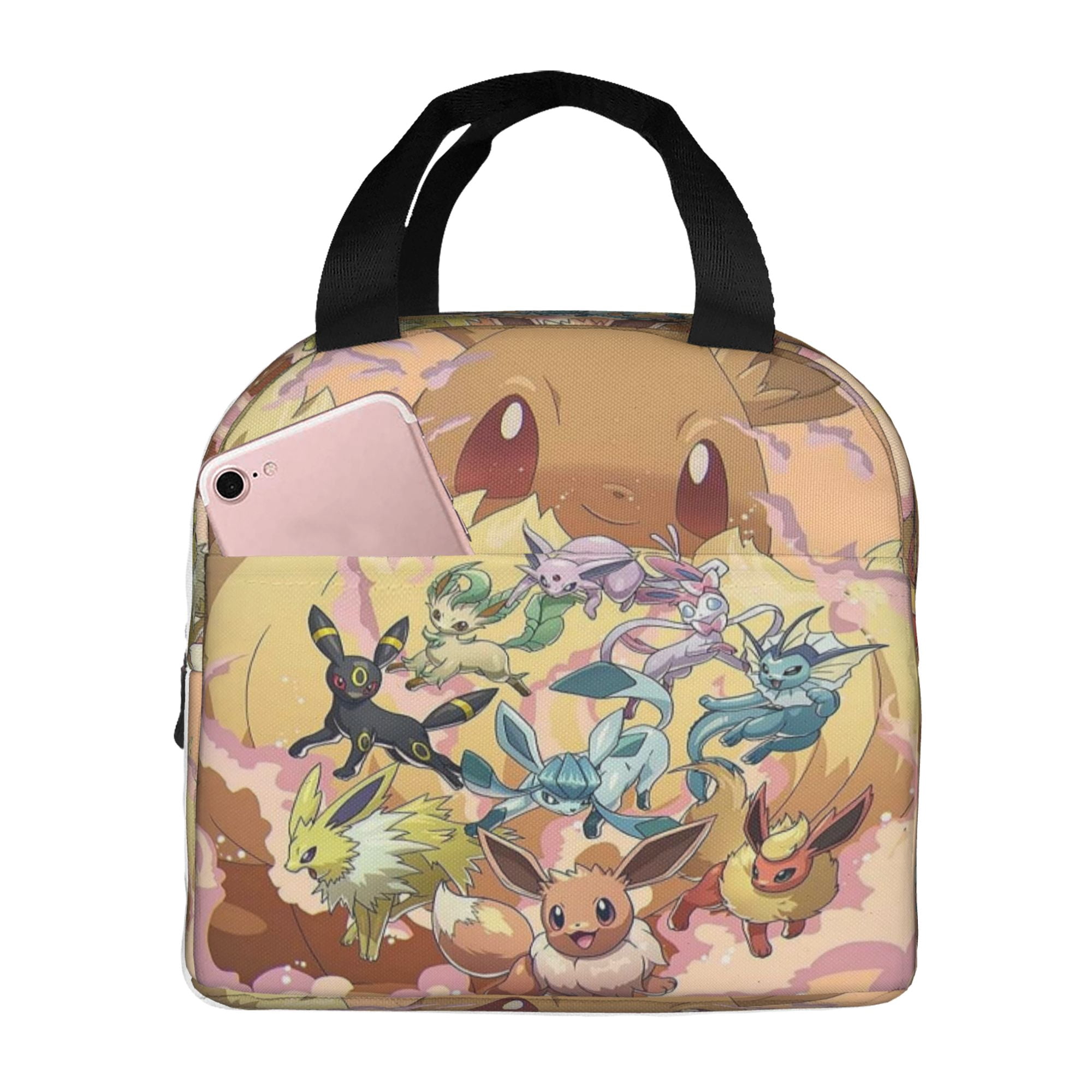 Eevee Lunch Bag Portable Tote Bag Insulated Lunch Box Picnic Beach ...
