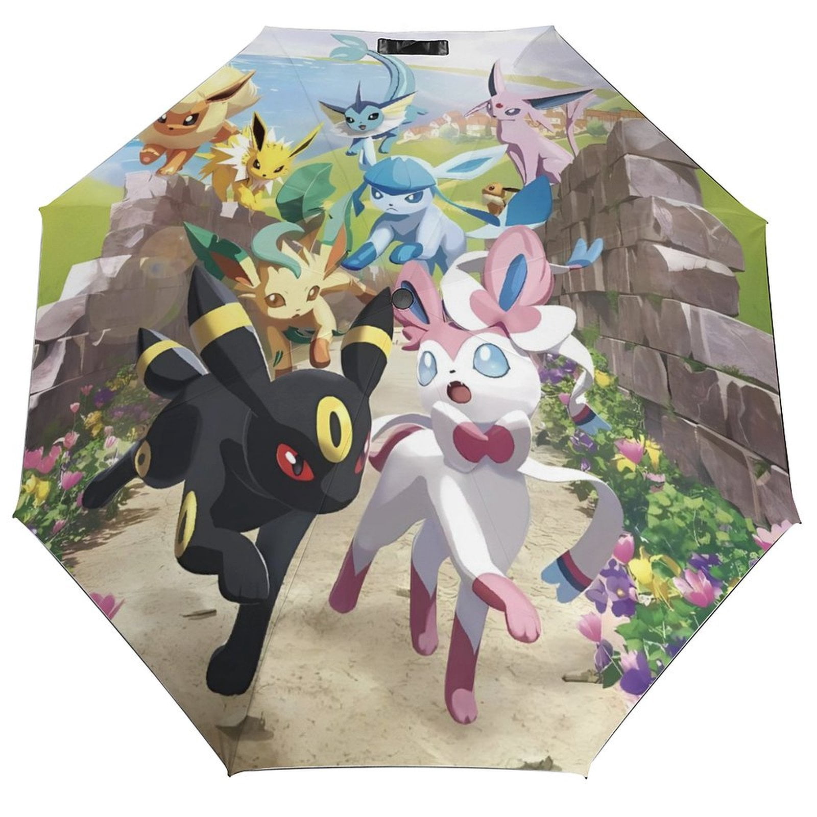 Eevee Sun umbrella Automatic Open/Close Sun Rain Travel Umbrella UV ...
