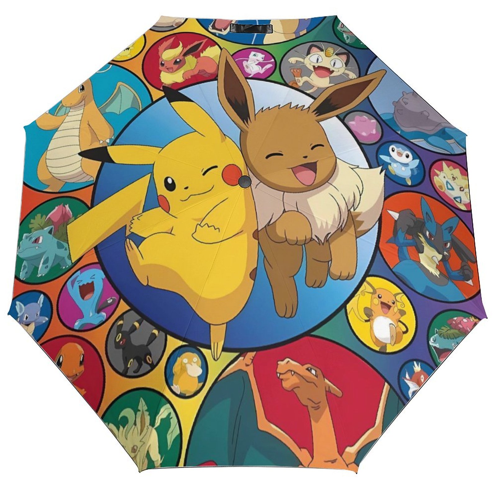 Eevee Sun umbrella Automatic Open/Close Sun Rain Travel Umbrella UV ...