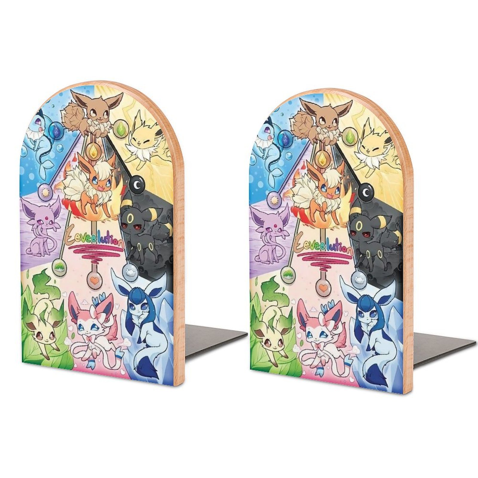 Eevee,vaporeon,leafeon,umbreon,espeon,glaceon,flareon,jolteon Book Ends ...