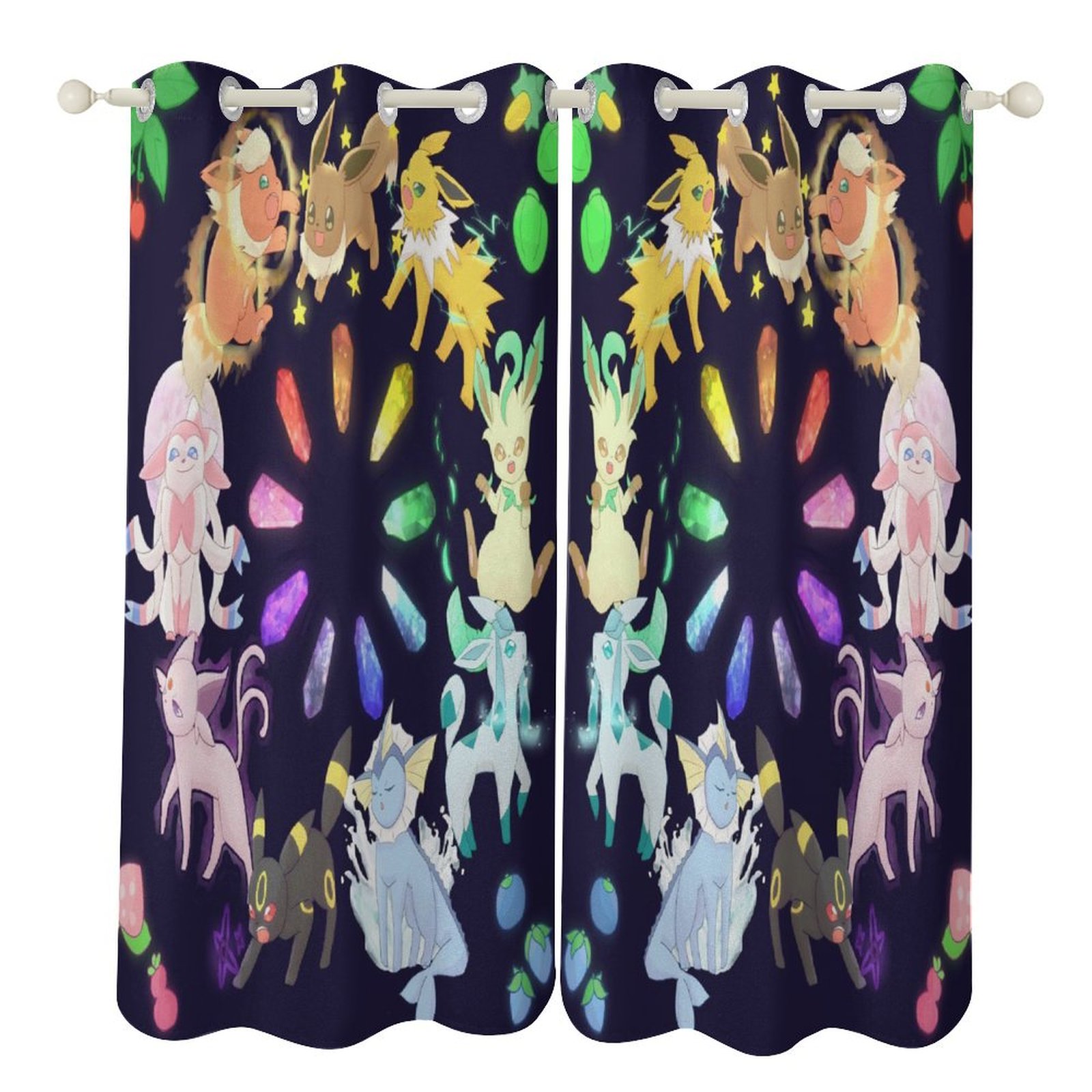 Eevee,vaporeon,leafeon,umbreon,espeon,glaceon,flareon,jolteon Curtains ...