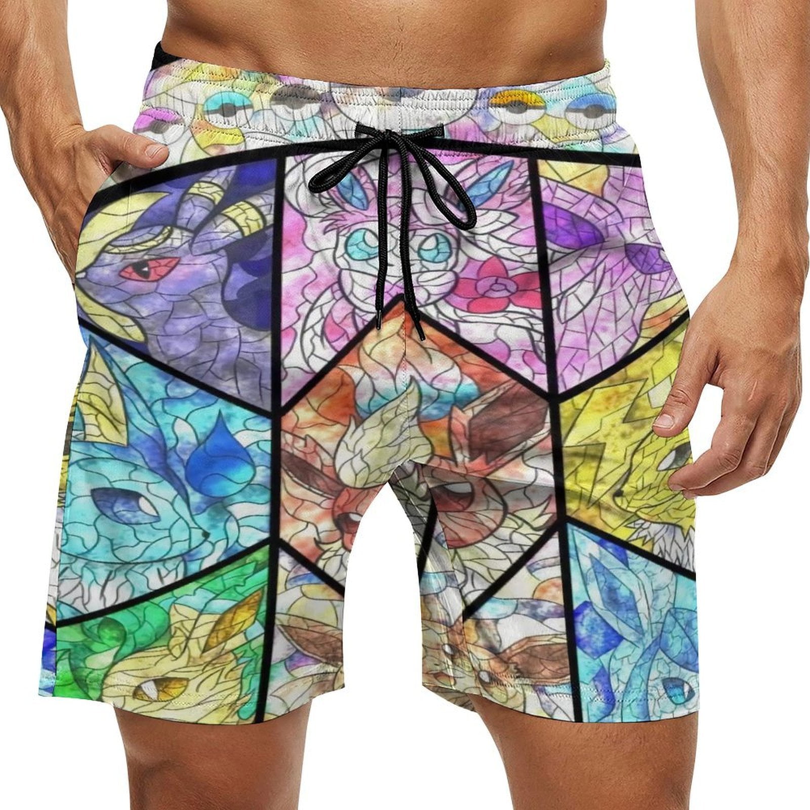 Eevee,vaporeon,leafeon,umbreon,espeon,glaceon,flareon,jolteon Mens Swimming Trunks Swim Trunks ...