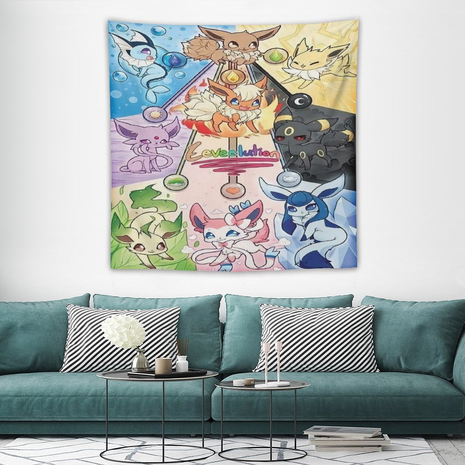 Eevee,vaporeon,leafeon,umbreon,espeon,glaceon,flareon,jolteon Tapestry ...