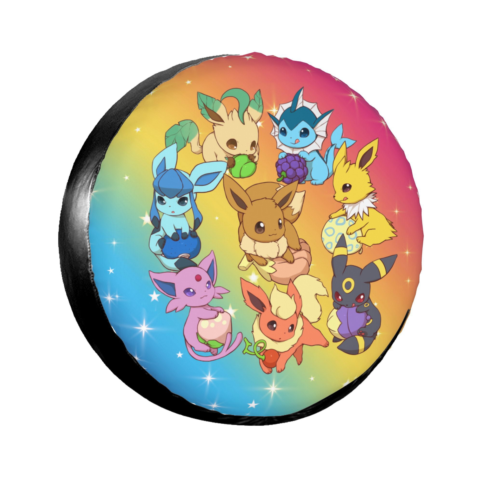 Eeveelutions Eevee Vaporeon Sylveon Umbreon Universal Spare Tire Cover ...
