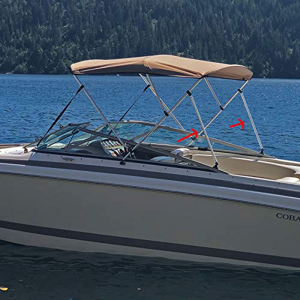 Eevelle Bimini Rear Support Poles Set of 2 with Mounting Hardware Heavy ...