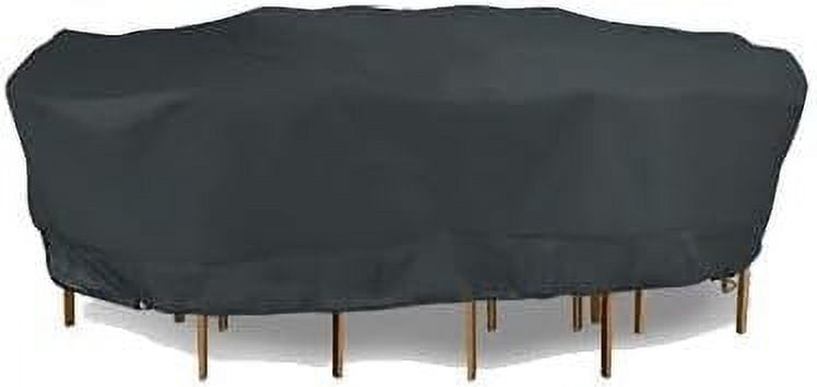 Eevelle Meridian Patio Oval Table Set Cover with Marine Grade Fabric ...