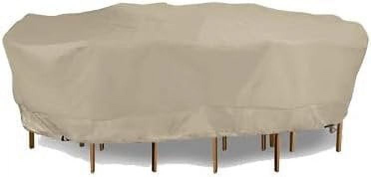 Eevelle Meridian Patio Oval Table Set Cover with Marine Grade Fabric ...