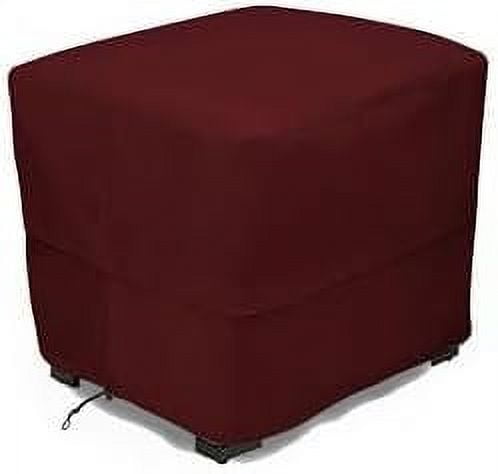 Eevelle Patio Square Ottoman Cover with Marine Grade Fabric Waterproof ...