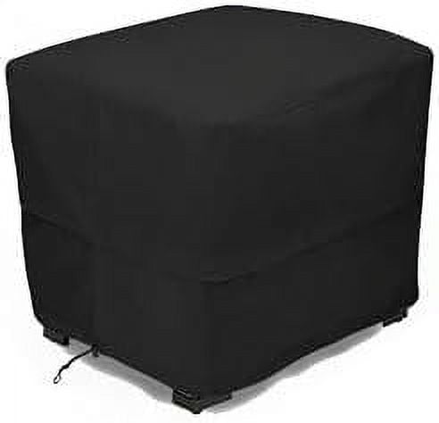 Eevelle Patio Square Ottoman Cover with Marine Grade Fabric Waterproof ...