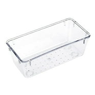 The Home Edit Small Clear Storage Bin Insert, Cabinet Organizer, 4.68 ...