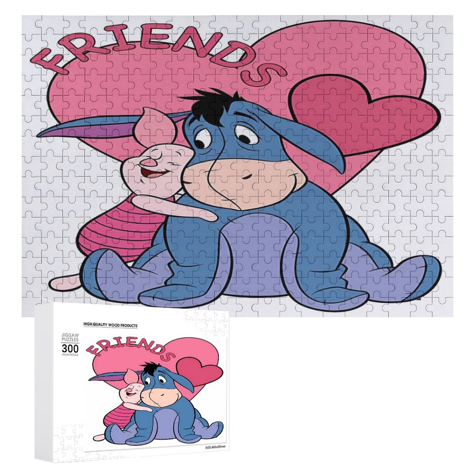 Eey-ore Wooden Picture Puzzle-Eco-Friendly Wood, Educational Toy That ...