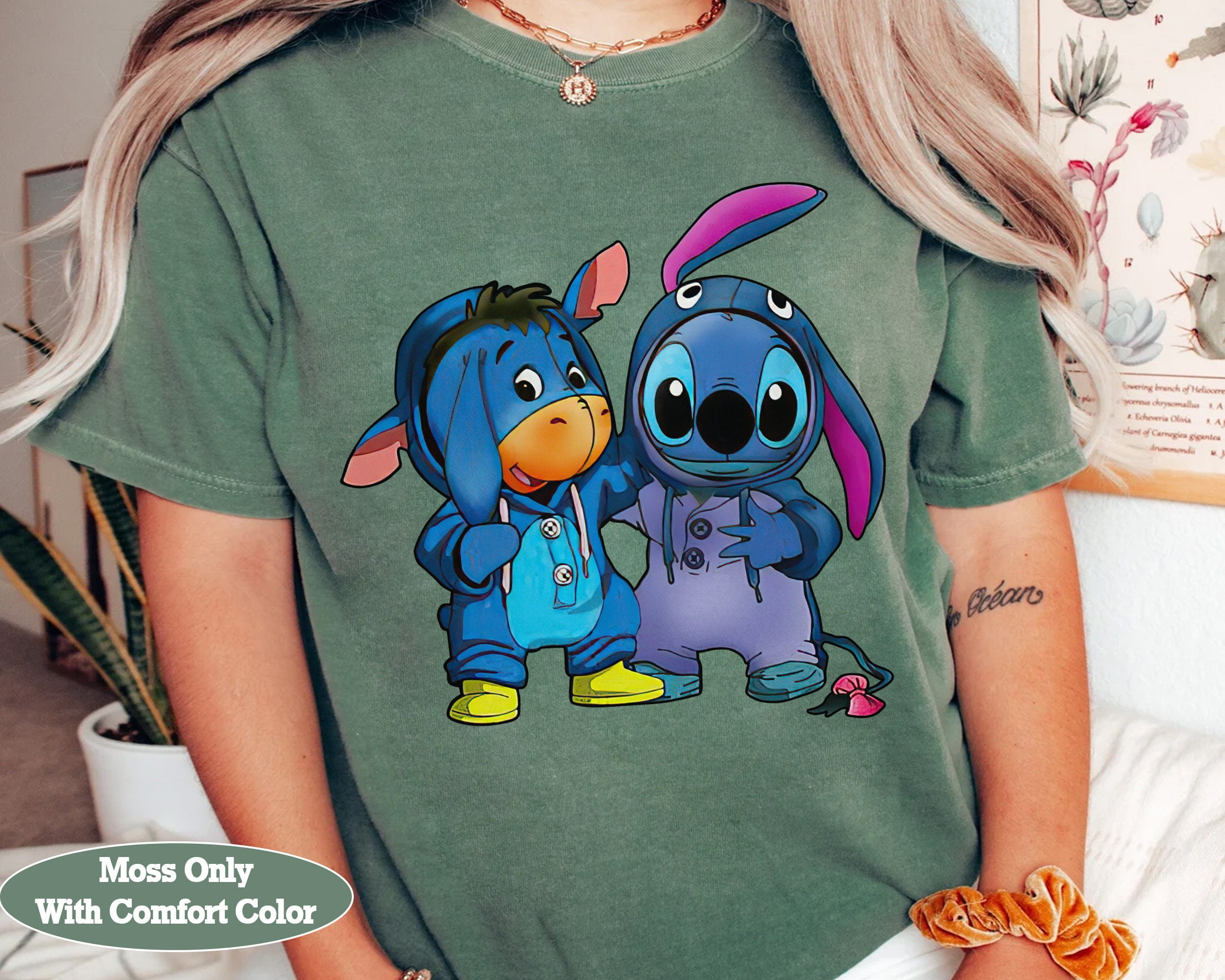 Eeyore And Stit.Ch Cute Friends Vintage Cosplay Halloween Shirt, Disn.E ...