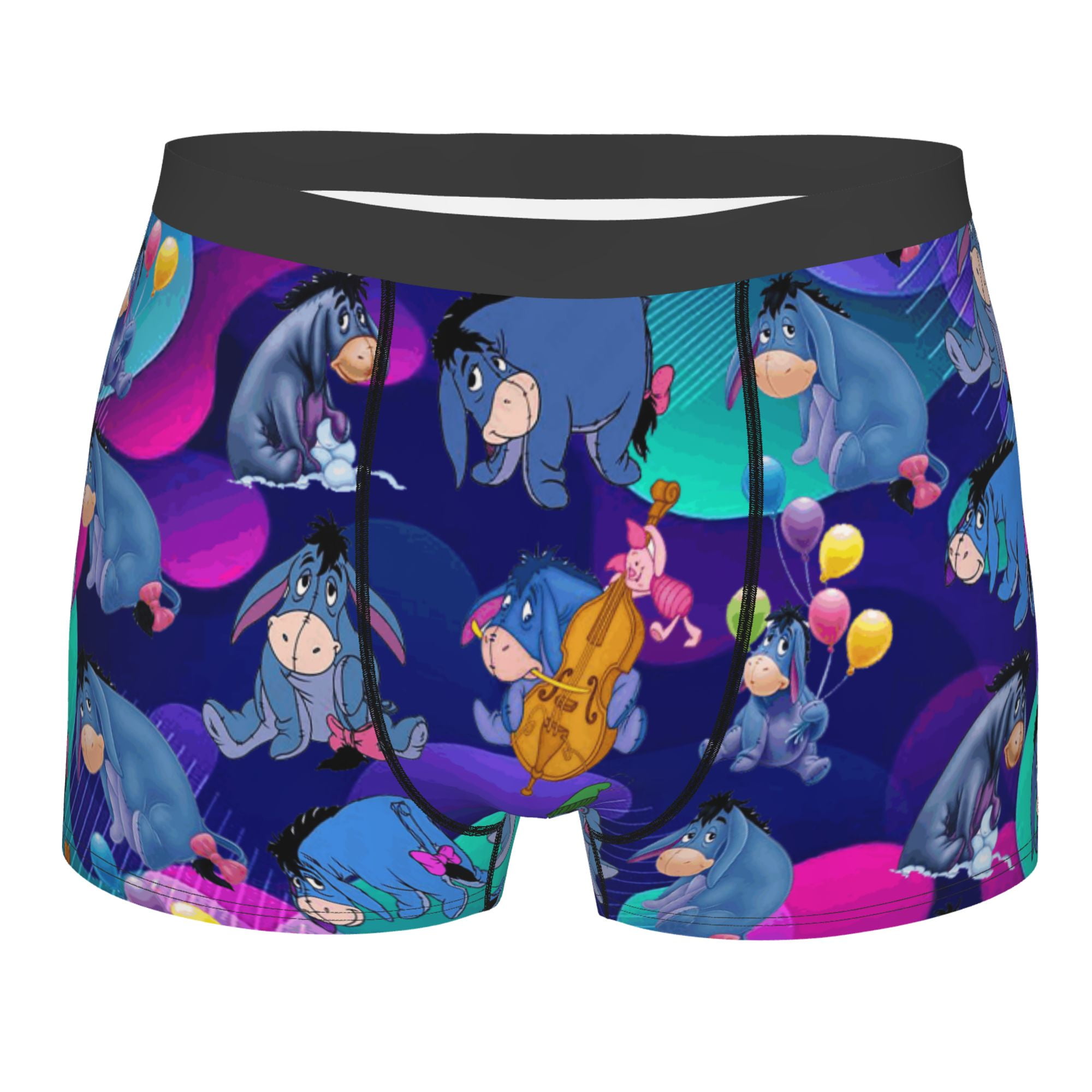 Eeyore Pooh Breathable Men's Boxer Briefs Underwear Cool Stretch Pantie ...
