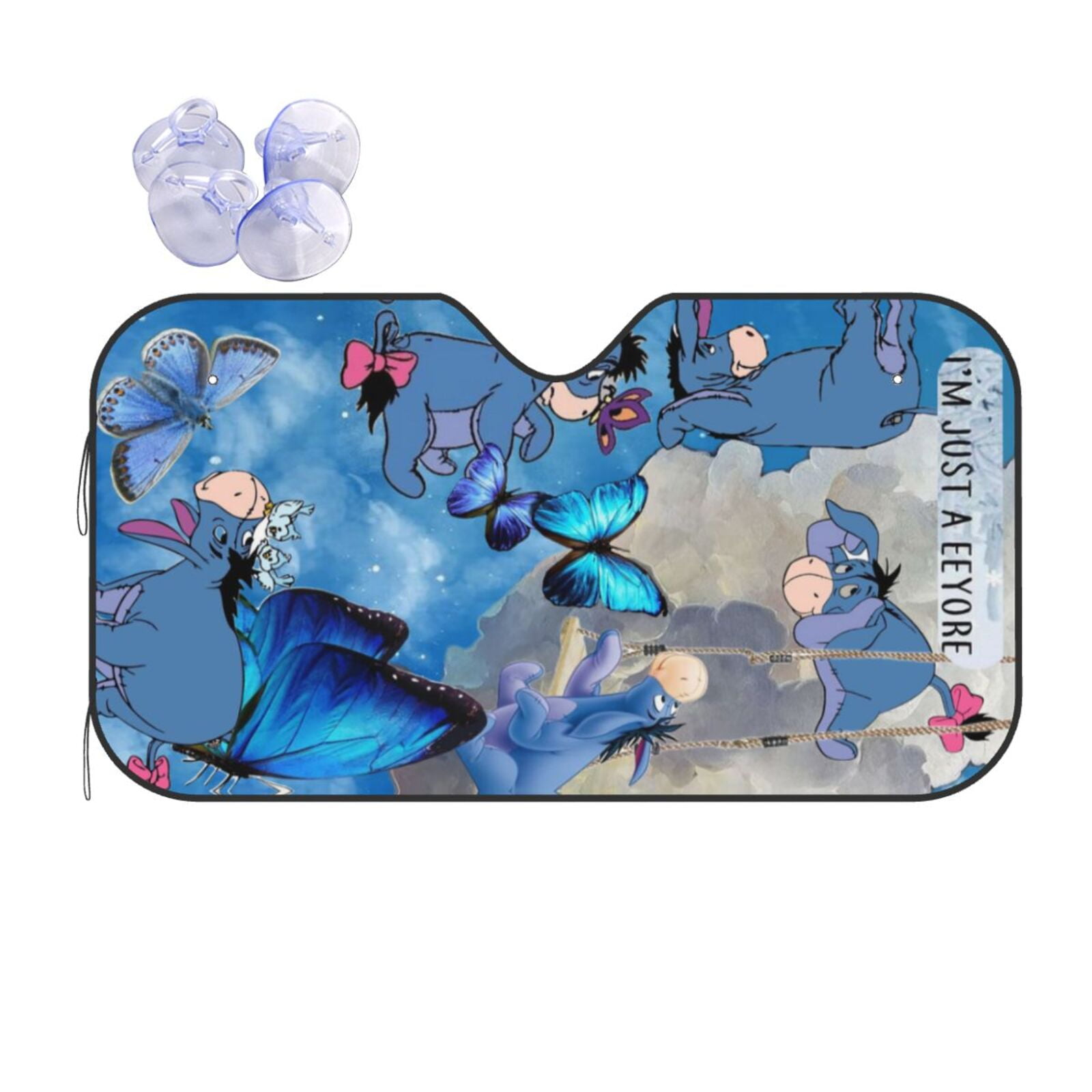 Eeyore Pooh Car Windshield Sunshade Automotive Sun Shade for Cars SUV ...