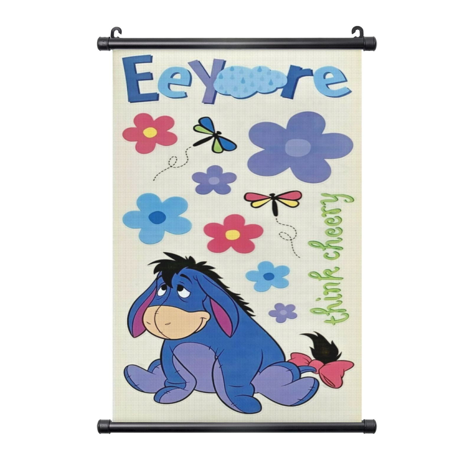 Eeyore Poster Plastic Shaft Wall Hanging Banner Artwork Canvas Wall Art ...