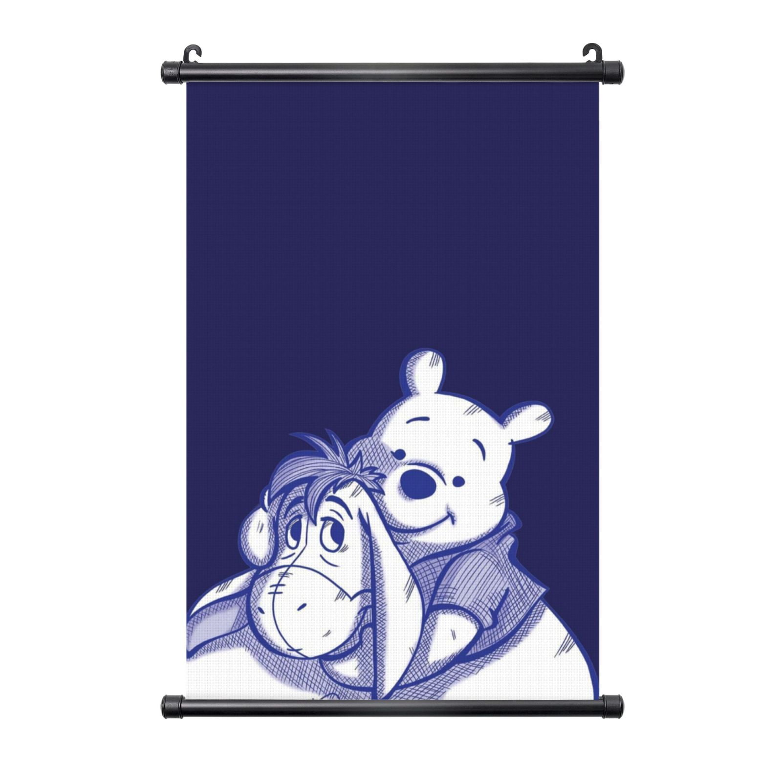 Eeyore Poster Plastic Shaft Wall Hanging Banner Artwork Canvas Wall Art ...