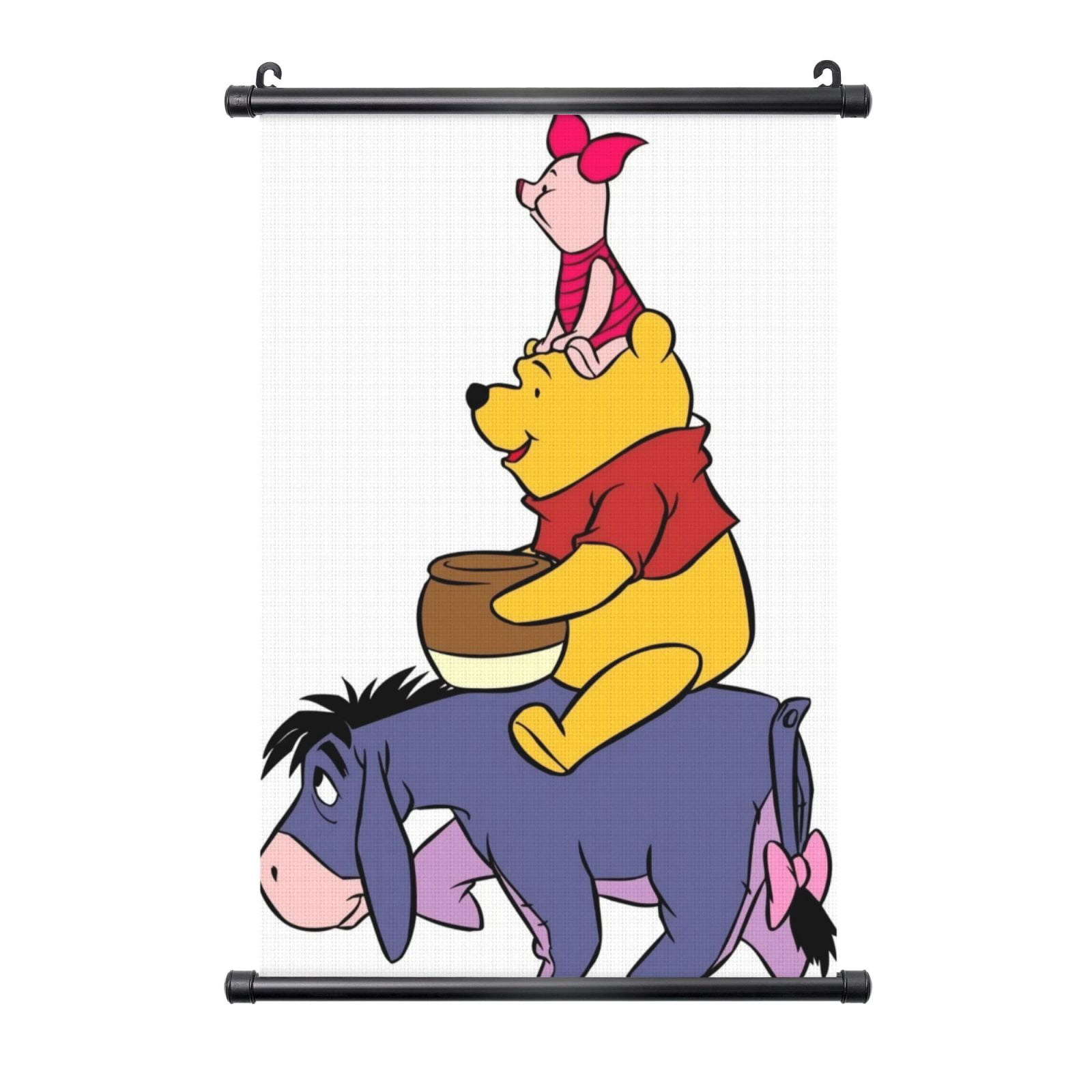 Eeyore Poster Plastic Shaft Wall Hanging Banner Artwork Canvas Wall Art ...