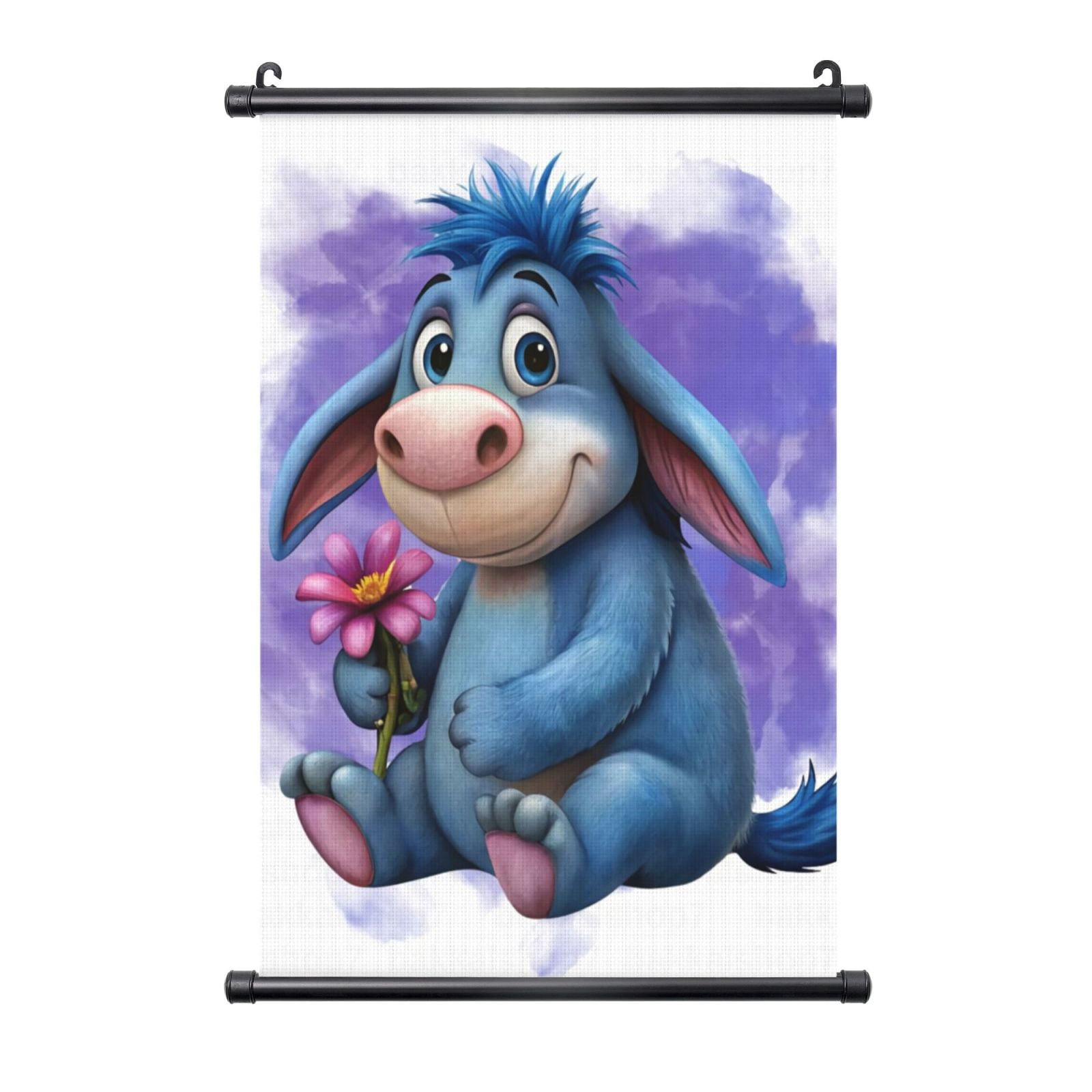 Eeyore Poster Plastic Shaft Wall Hanging Banner Artwork Canvas Wall Art ...