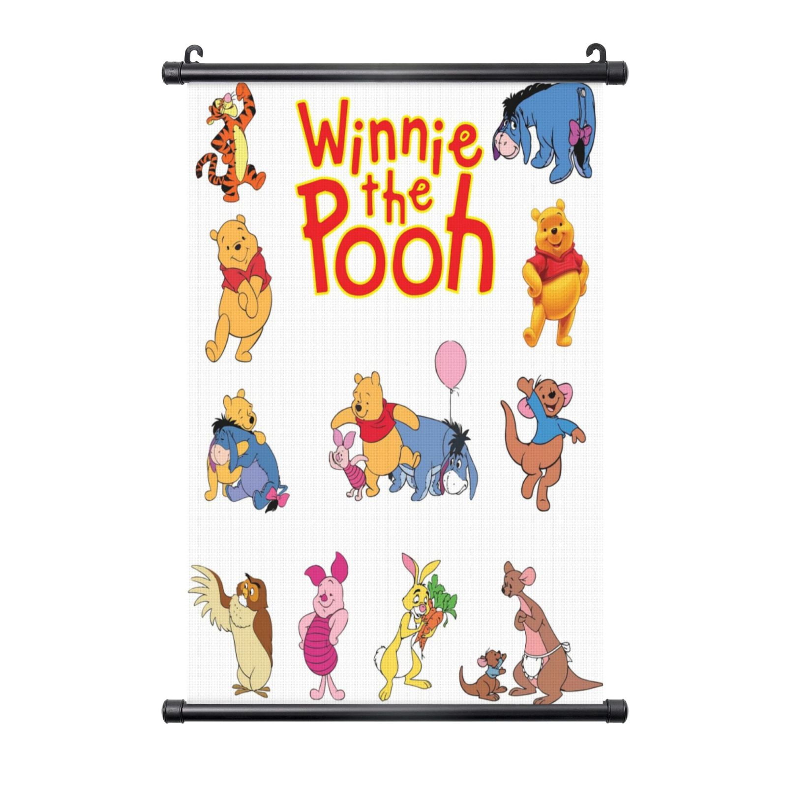 Eeyore Poster Plastic Shaft Wall Hanging Banner Artwork Canvas Wall Art ...