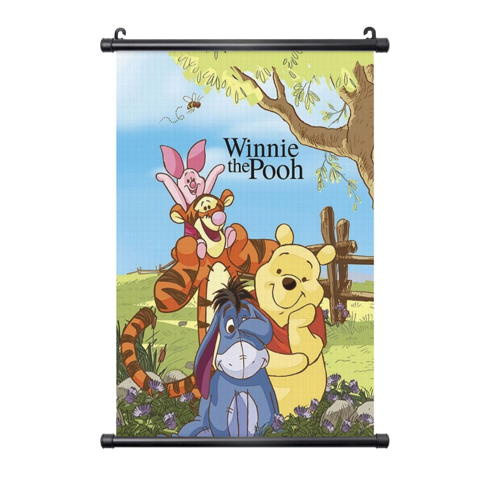 Eeyore Poster Plastic Shaft Wall Hanging Banner Artwork Canvas Wall Art ...