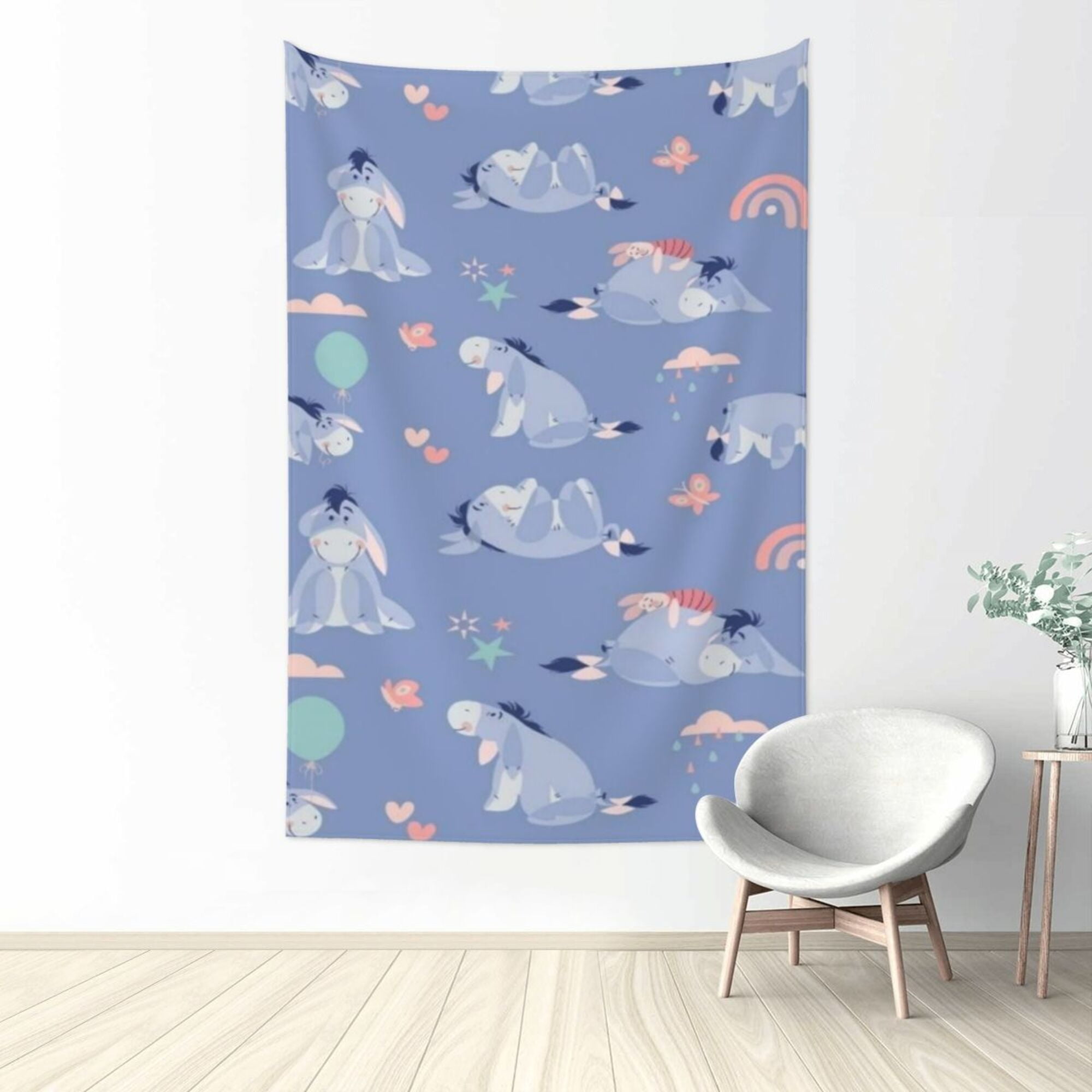 Eeyore Tapestry for Bedroom, Art Pattern Print Wall Hanging, Aesthetic ...