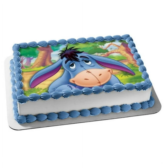 Eeyore Trees Edible Party Cake Image Topper Frosting Icing Sheet ...