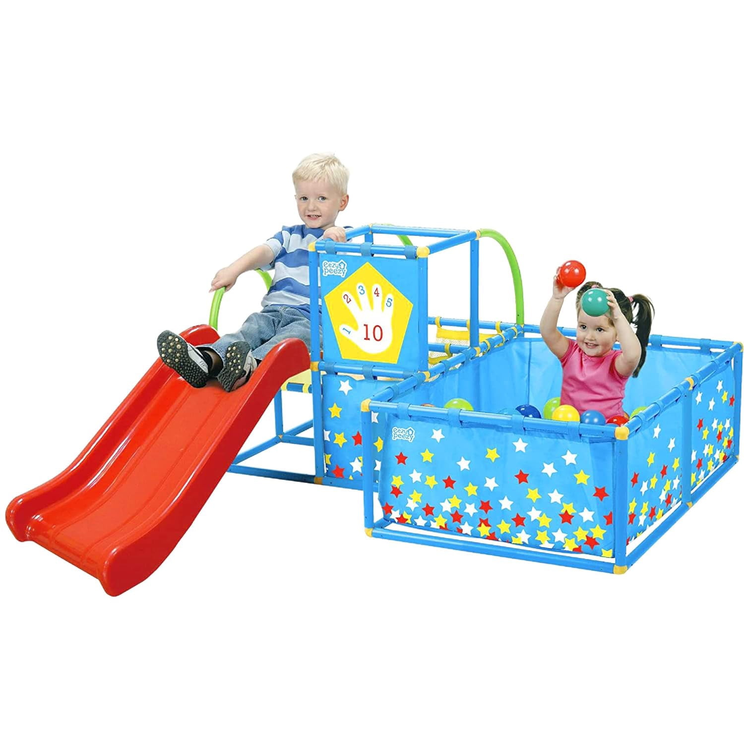 Eezy Peezy 3-in-1 Jungle Gym - Slide, Ball Pit & Toss Target - Walmart.com