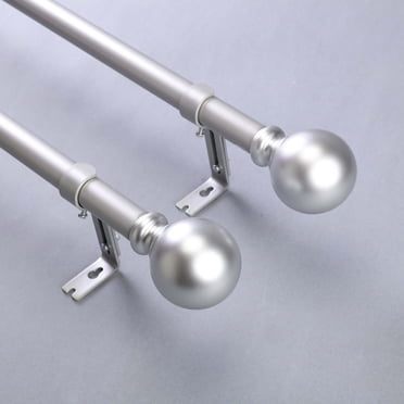 Small Cafe Curtain Rod Adjustable 12" to 16" Set of 2 Gold Plated ...