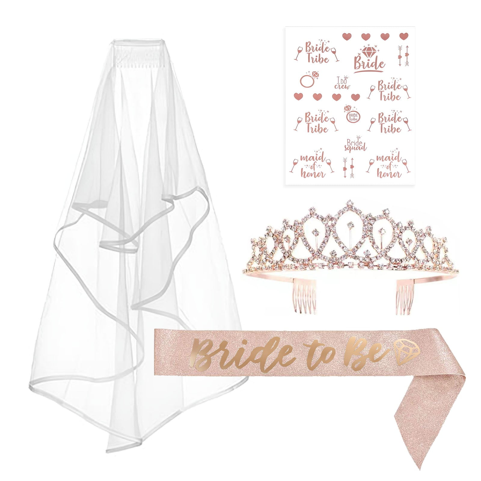 Efavormart 1 Set | Blush Rose Gold Bachelor Party Decoration Supplies ...