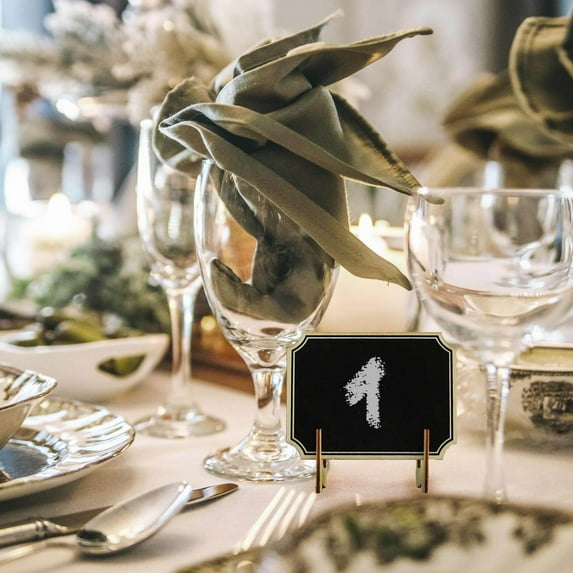 Efavormart 10 Pack Mini Wooden Chalkboard Tabletop Signs with Removable ...