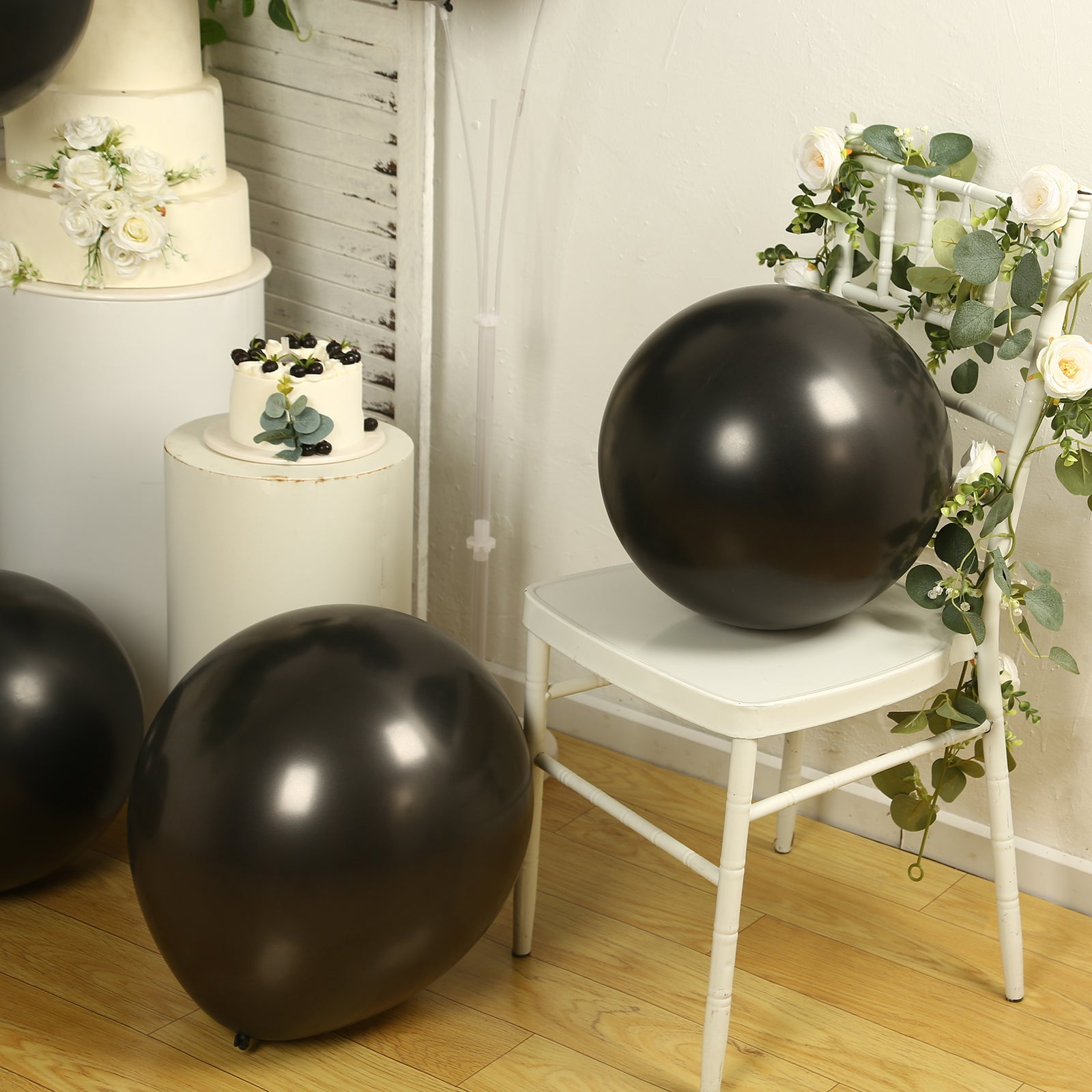Efavormart 10 Pack Black Biodegradable Balloons, Eco-friendly Thickened ...