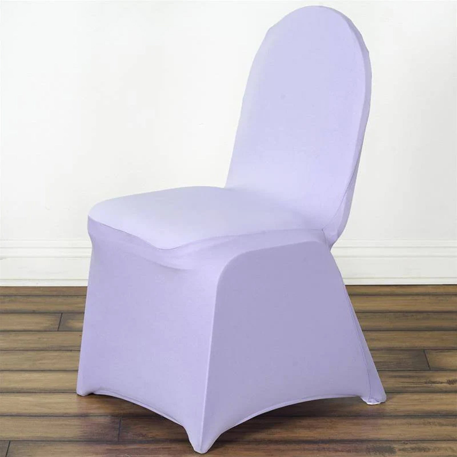 Efavormart Stretch Spandex Lavender Chair Covers 10 PCS Universal ...