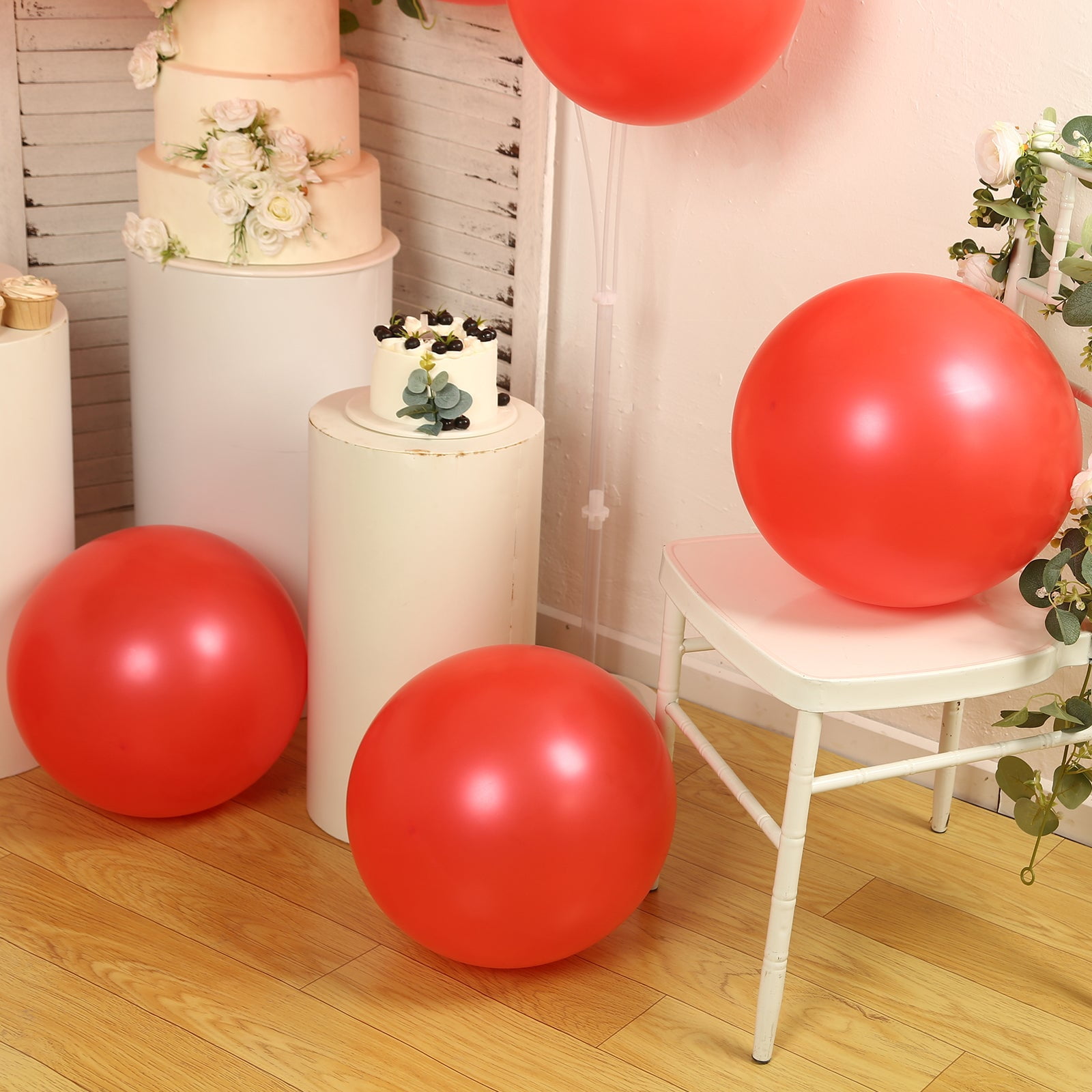 Efavormart 10 Pack Red Biodegradable Balloons, Eco-friendly Thickened ...